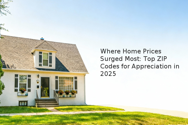 Where Home Prices Surged Most: Top ZIP Codes for Appreciation in 2025 ...